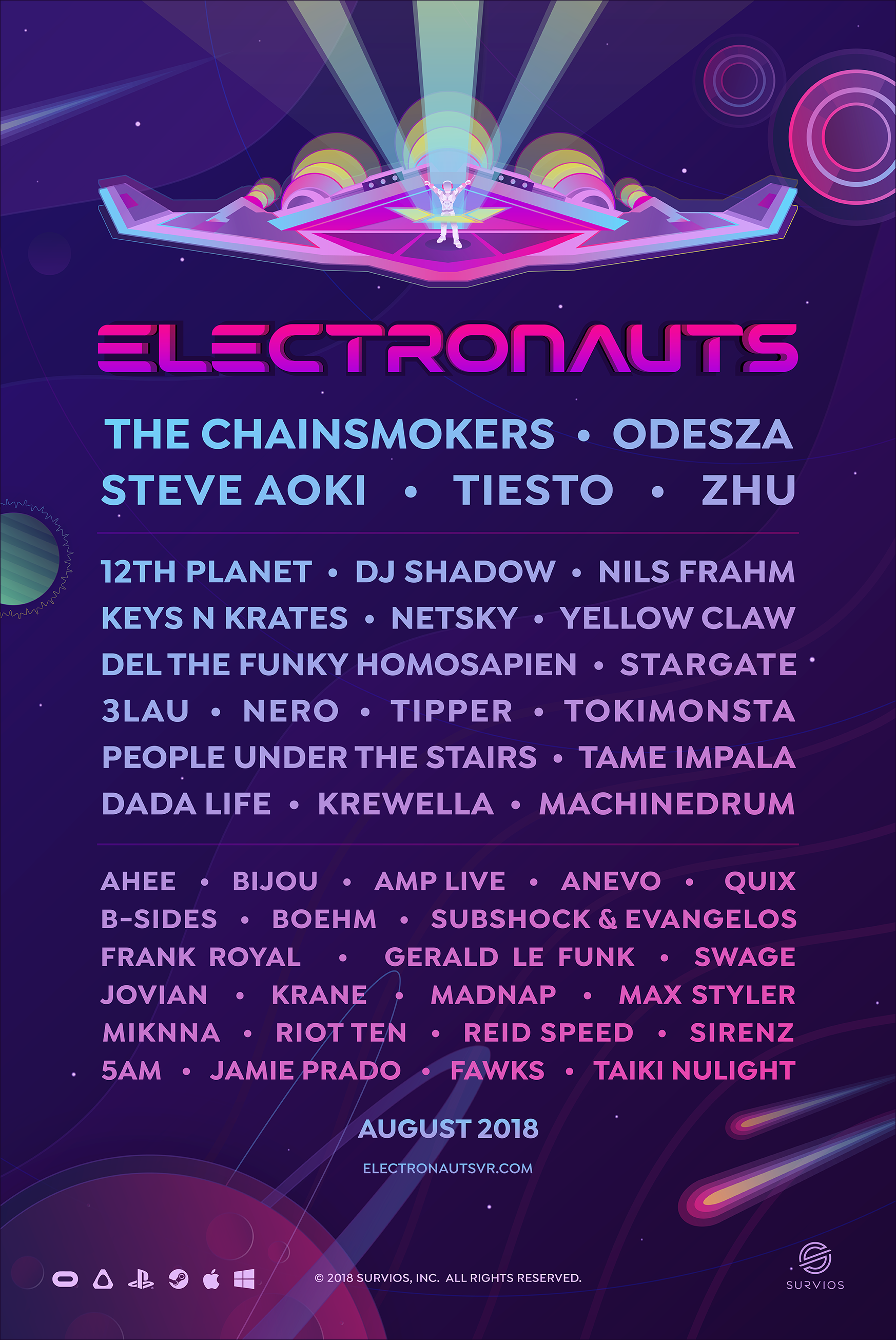 Electronauts Key Lineup - EN - 20180724_Poster - Survios